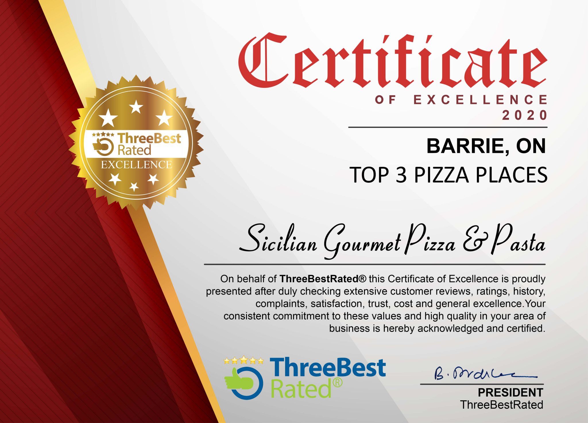 Barrie Restaurant | Fast Pizza Pasta Food Beer and Wine Delivery Online